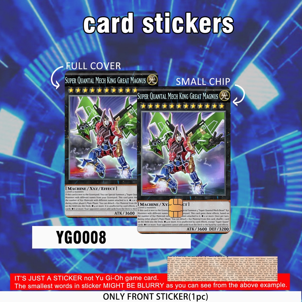 YUGIOH CARD STICKER - YUGI-OH CARD STICKER - GAME STICKER - ACCESS CARD ...
