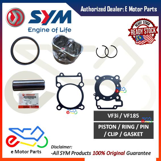 VF3I VF185 PISTON RING PIN GASKET BLOCK HEAD ENGINE ORIGINAL SYM VF3 | Shopee Malaysia
