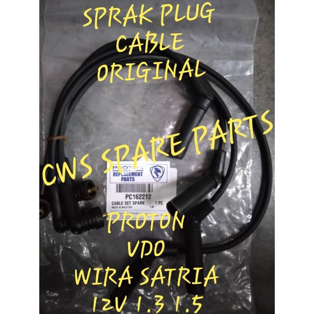 PROTON WIRA SATRIA VDO 12V 1.3 1.5 SPRAK PLUG CABLE ORIGINAL PC162212 ...