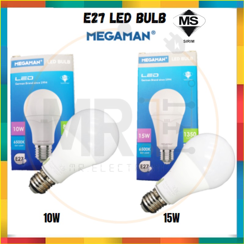 A60 LED BULB E27 FONEMAX/MEGAMAN 10W/13W/15W 6500K DAYLIGHT BULB (SIRIM ...