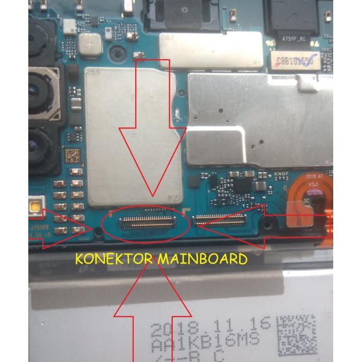 Mainboard Connector Samsung A7 2018 A750 In 48 Pin Fpc Connector ...