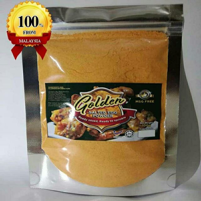 * HOT* GOLDEN Salted Egg Powder Serbuk Telur Masin Pek 100gm | Ideal ...