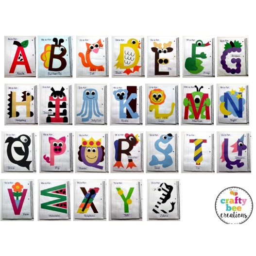 KINDERGARTEN INTERACTIVE ALPHABET NOTEBOOK A-Z BUNDLE PACK | Shopee ...