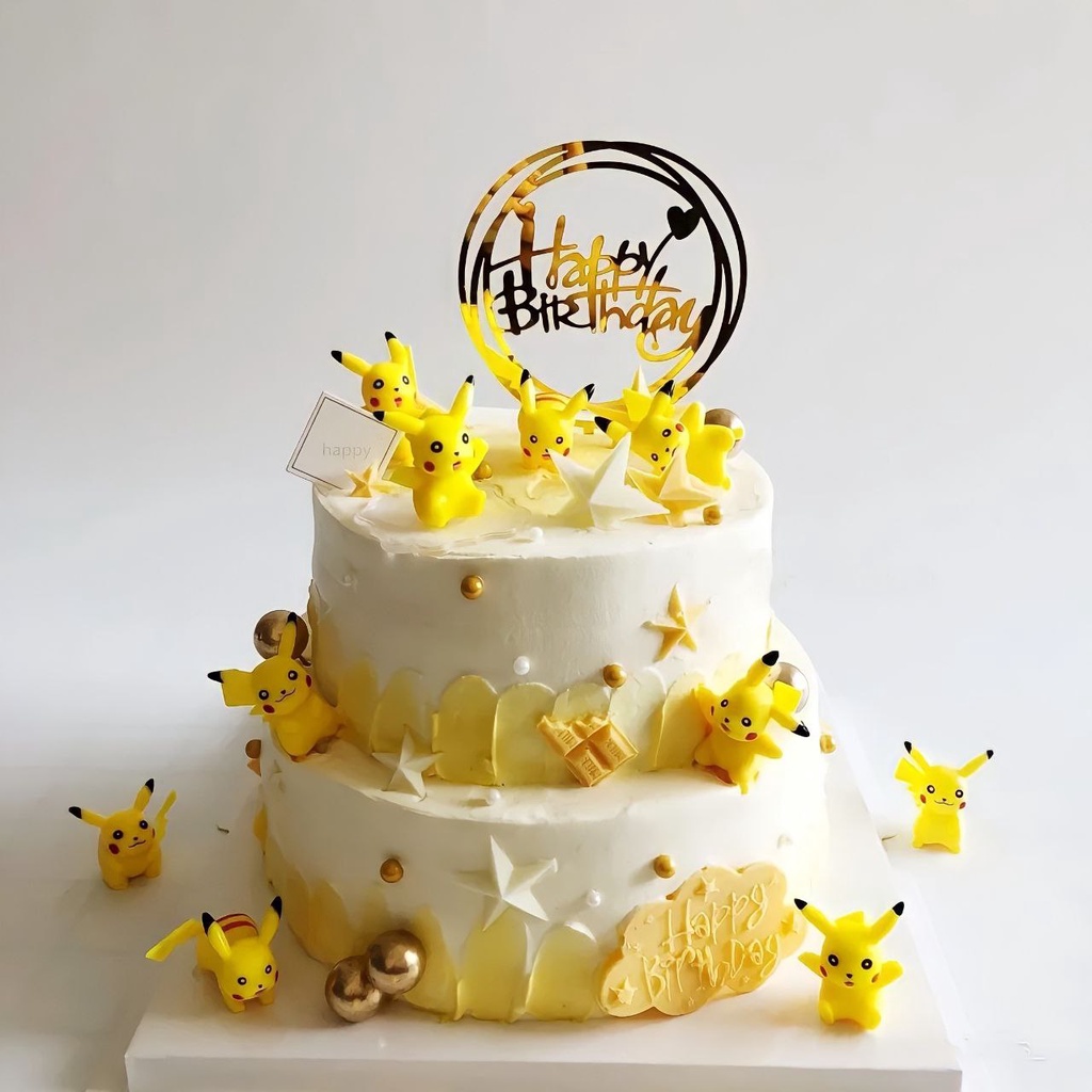 Pikachu Pokemon Package Set Cake Decoration | Pokemon Pikachu Cake ...
