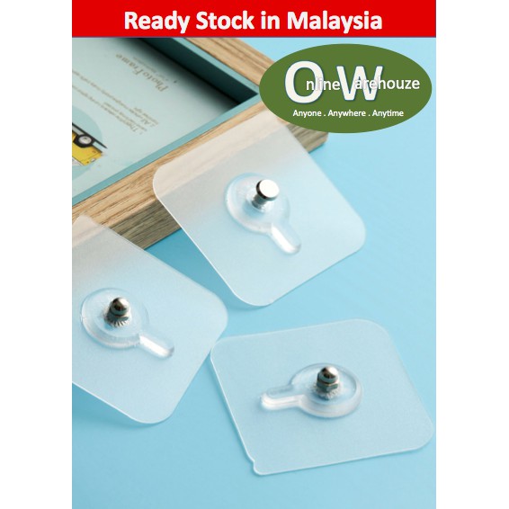 Penyangkut Cangkuk Dinding Tugas Berat Tanpa Gerudi Wall No Drill Frame ...