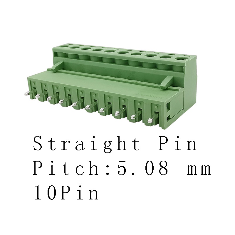 5Pair 5.08mm 2EDG 2/3/4/5/6/7/8/9/10/12Pin PCB Screw Terminal Block Wire Connector 5.08mm Pitch ...