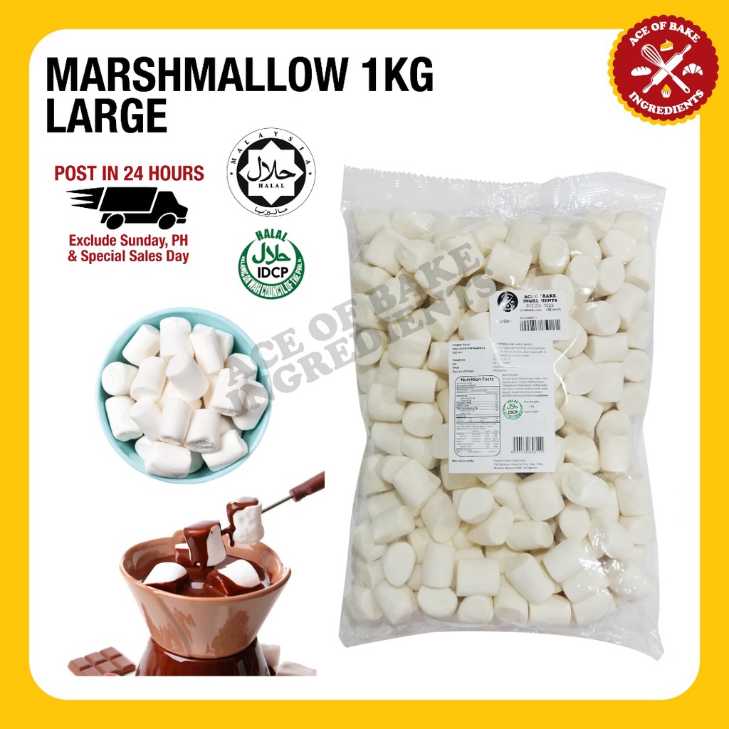 Marshmallow Mini White / Large White / Double Heart Pink / Twist 1kg ...