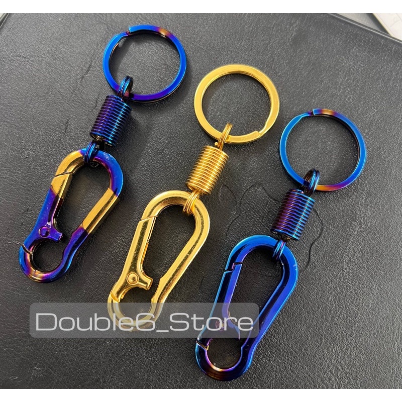 Titanium Keychain Carabiner Hook Key Chain Cangkuk Rantai Kunci Yamaha ...
