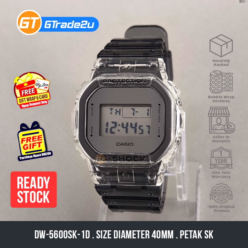 Original G Shock Men DW-5600SK-1D DW-5600SK-1 DW5600SK-1D Digital Petak ...