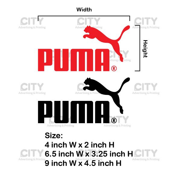PUMA LOGO Diecut Sticker Normal / Reflective Variety Colour Sticker ...