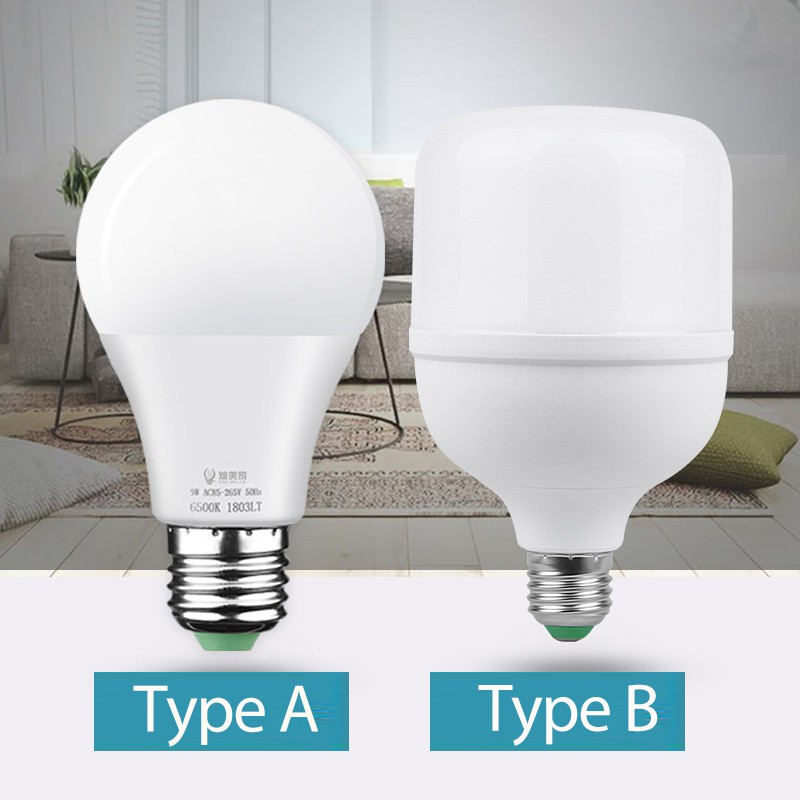 LED Light Bulb mentol lampu(White) (WarmWhite) E27 Light Power 5W 10W 15W 20W 30W 40W 50W High ...