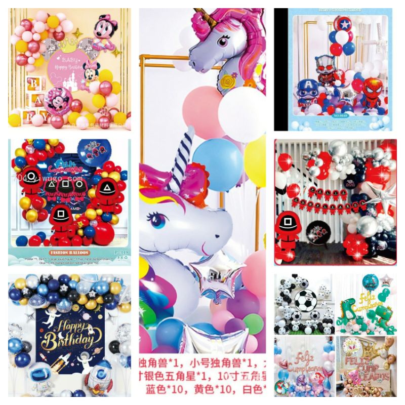 Spanish Birthday Balloon Set Theme Party Decoration Children Cartoon ...