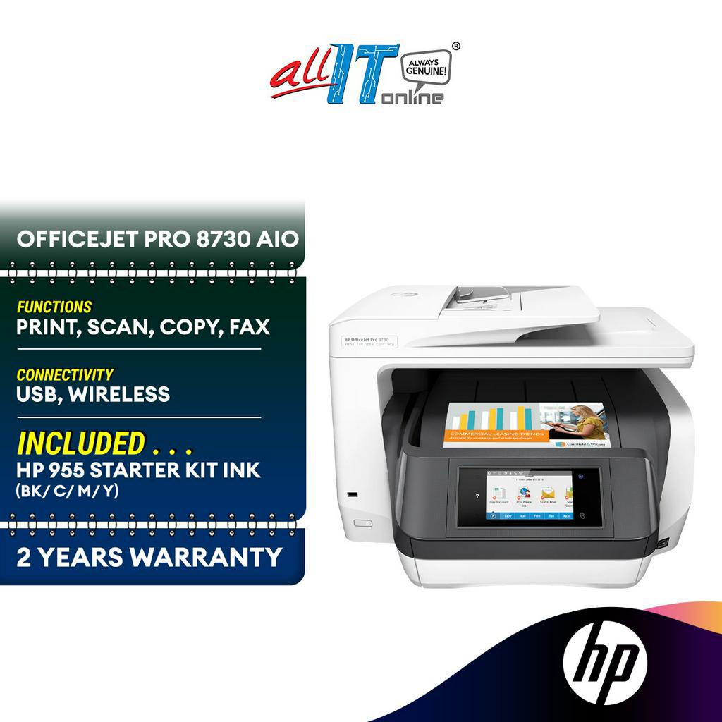 HP OfficeJet Pro 8730 All-in-One Printer (USB/ Wireless) | Shopee Malaysia