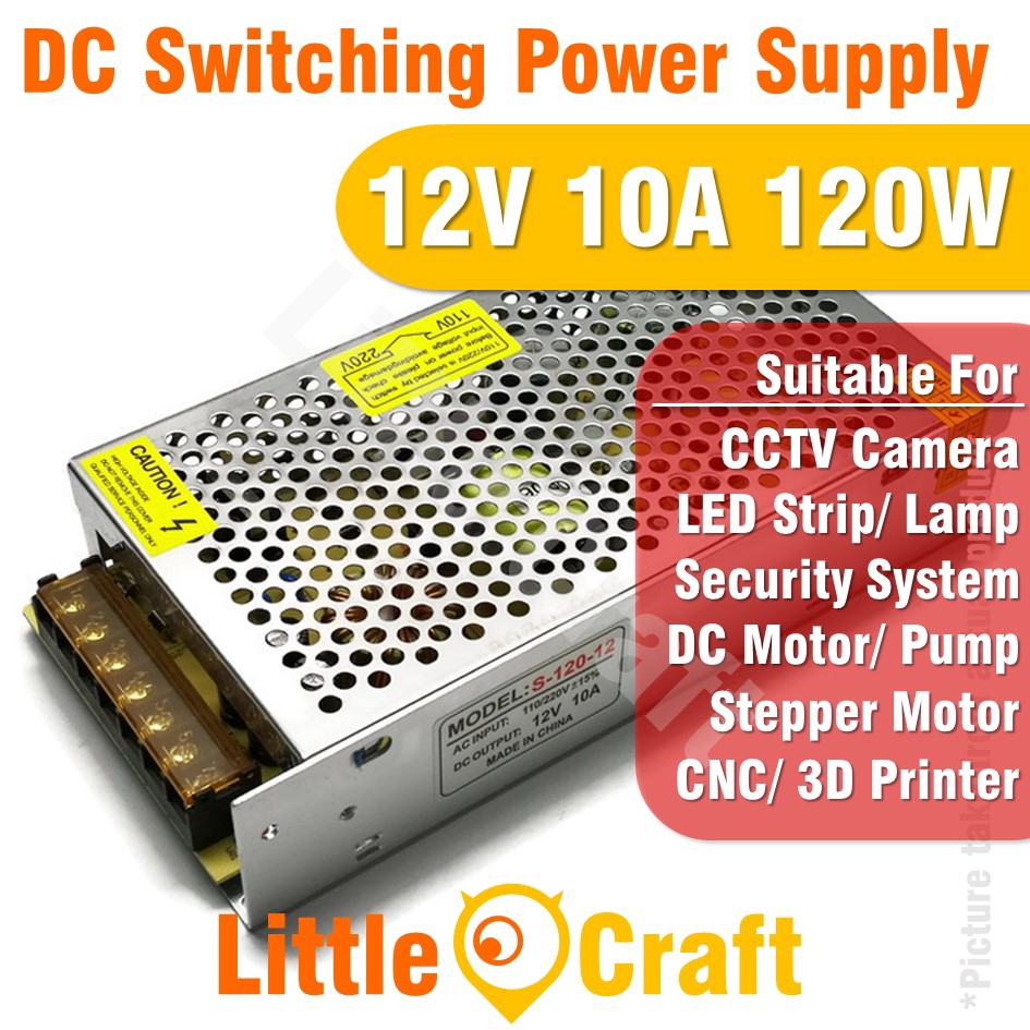 12V 10A 120W DC Switching Power Supply | Shopee Malaysia