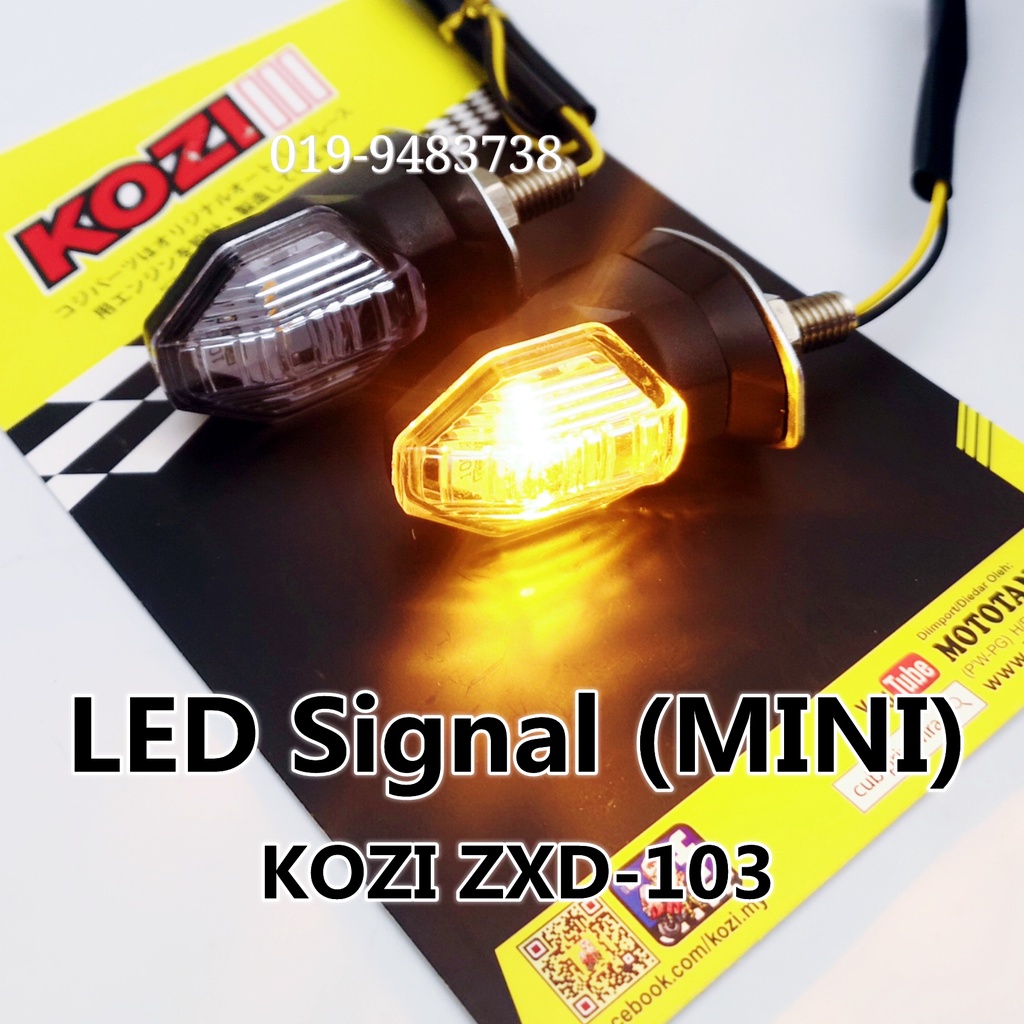 Kozi LED Signal Lamp ZXD-103 Mini Light Motorcycle Motor RS150 Dash PCX ...