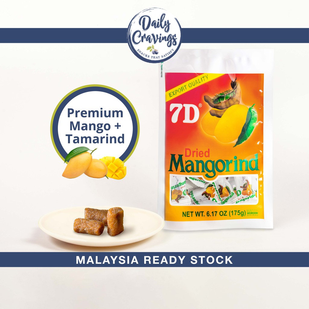 7D Dried Mangorind 175g I Snek Mangga Asam Manis I Import dari Filipina ...