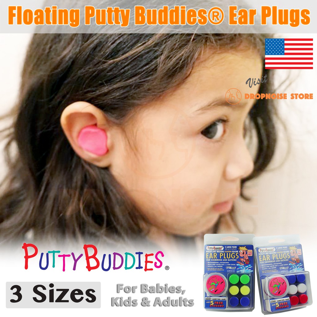 PUTTY BUDDIES (USA) Floating Swimming Earplugs (For Water Sports ...
