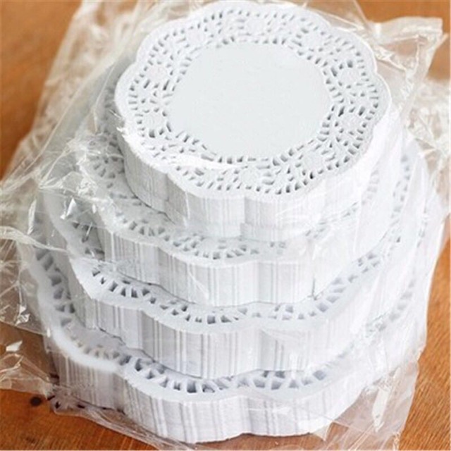 [Ready Stock] White Lace Doily Paper Round(250sheet) Kertas Doily Dolly ...