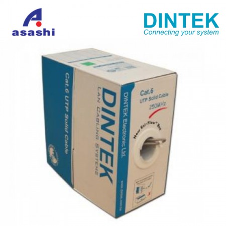 Dintek Cat6 4P UTP Solid Cable, 23AWG -305M/box (1101-04301) | Shopee ...