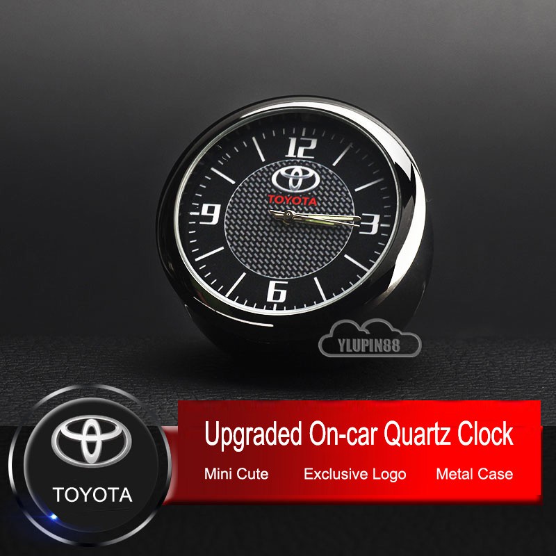 Toyota Car Mini Digital Luminous Clock Decoration Dashboard Interior ...