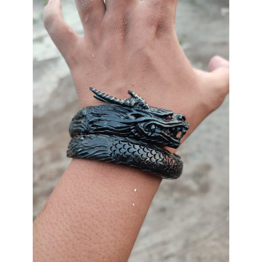 Bahar Sadi Root Bracelet Original Carved Dragon Horned | Shopee Malaysia