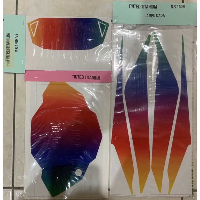 Honda rs150 v1 v2 sticker meter tinted sticker tinted lampu dada ...
