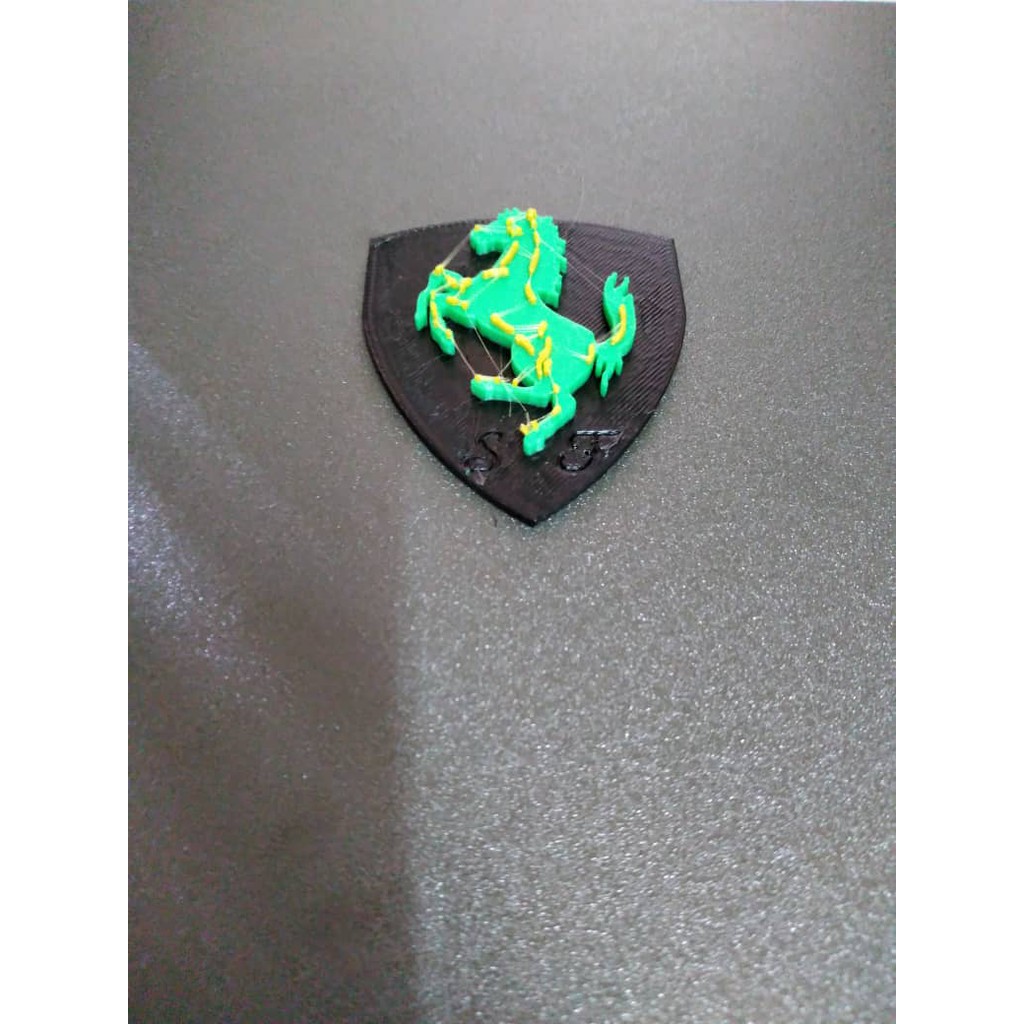 LOGO FERRARI - GLOW IN THE DARK. Special Made by Machine. | Shopee Malaysia