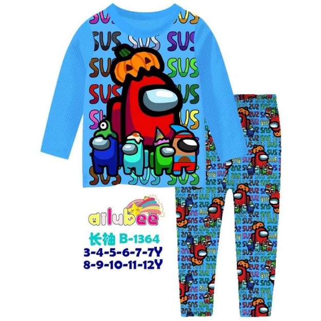 [clearance] among us ailubee pyjamas | Shopee Malaysia