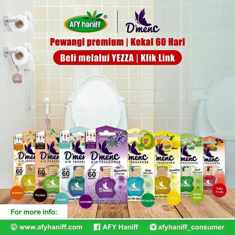 AFY Haniff D’menc Air Freshener Car Perfume | Shopee Malaysia