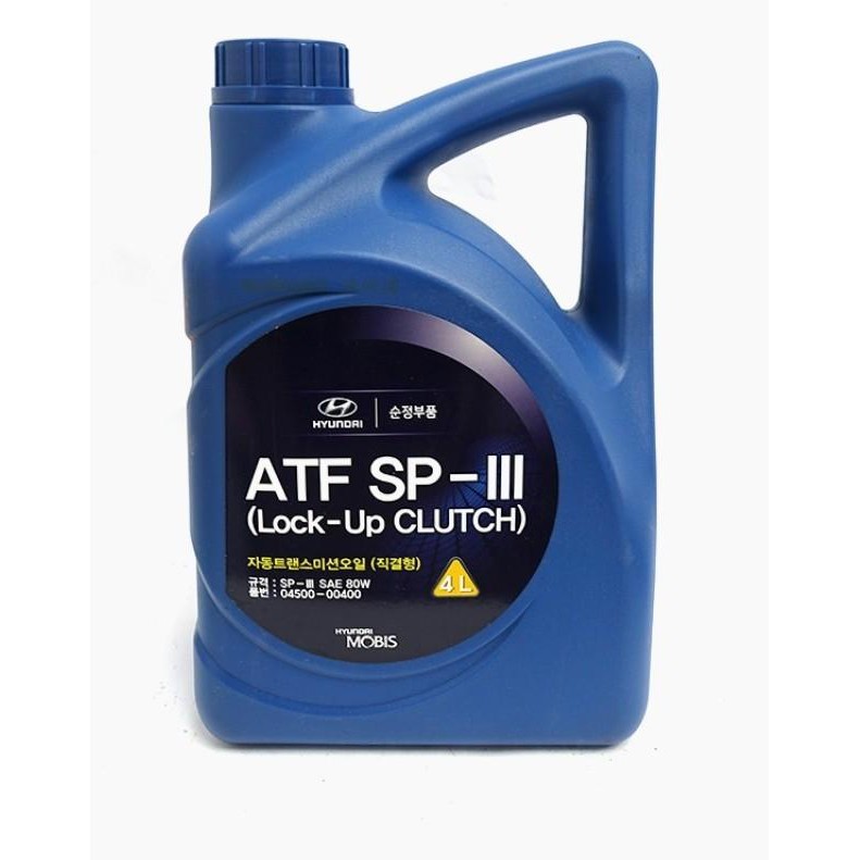 Hyundai ATF SP3 LOCK-UP Transmission Fluid 4L (Original) 04500-00400 ...