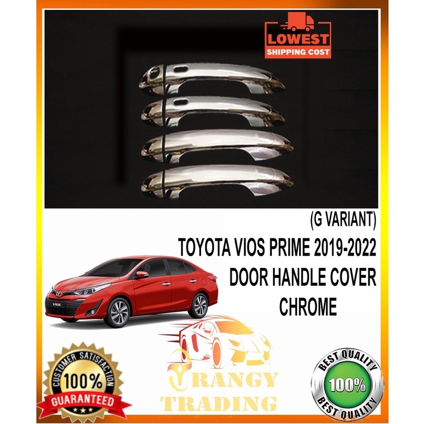 Toyota Vios 2019 to 2025 G VARIANT Door handle cover chrome 2020 2021 ...