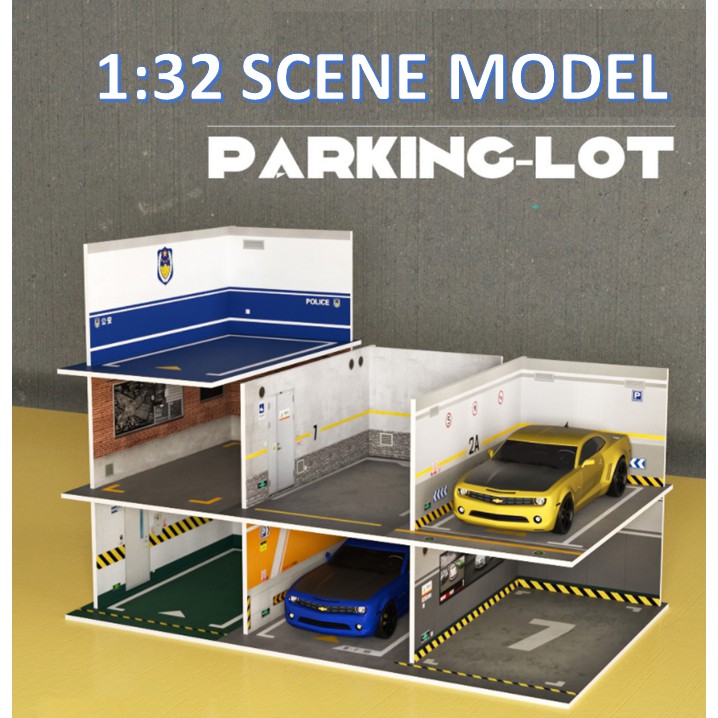 🔥 1:32 Collection Parking Garage CarPark parking lot scene model ...