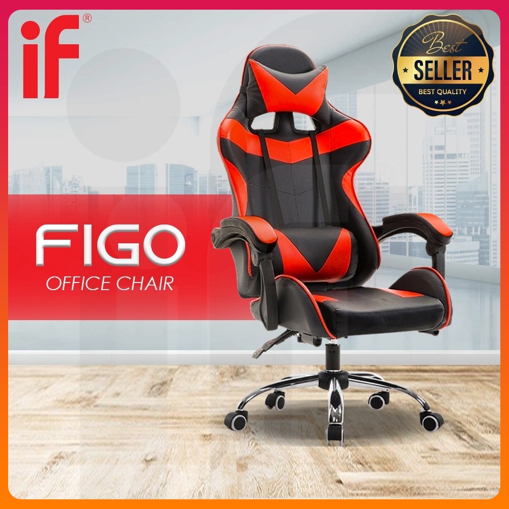 IF Figo Back Ergonomic Racing Style High Backrest Adjustable ...