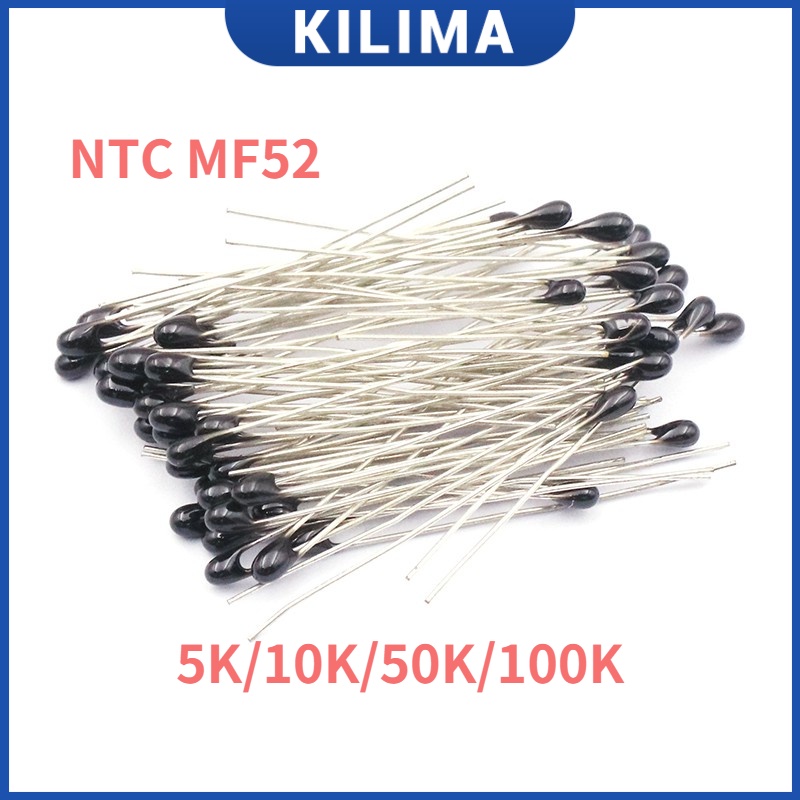 50pcs 10k ohm NTC MF52AT 5K 10K 50K 100K 1% Thermal Resistor | Shopee ...