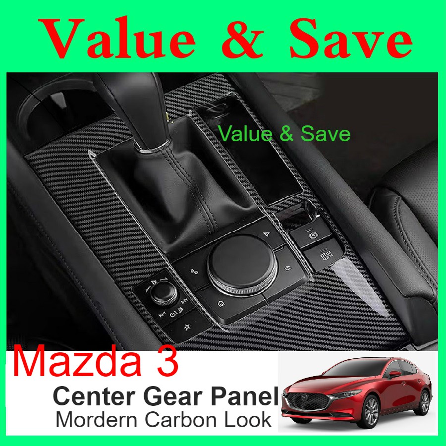 Mazda 3 BP 2020 - 2025 Center Gear Panel Carbon Look Window Switch ...
