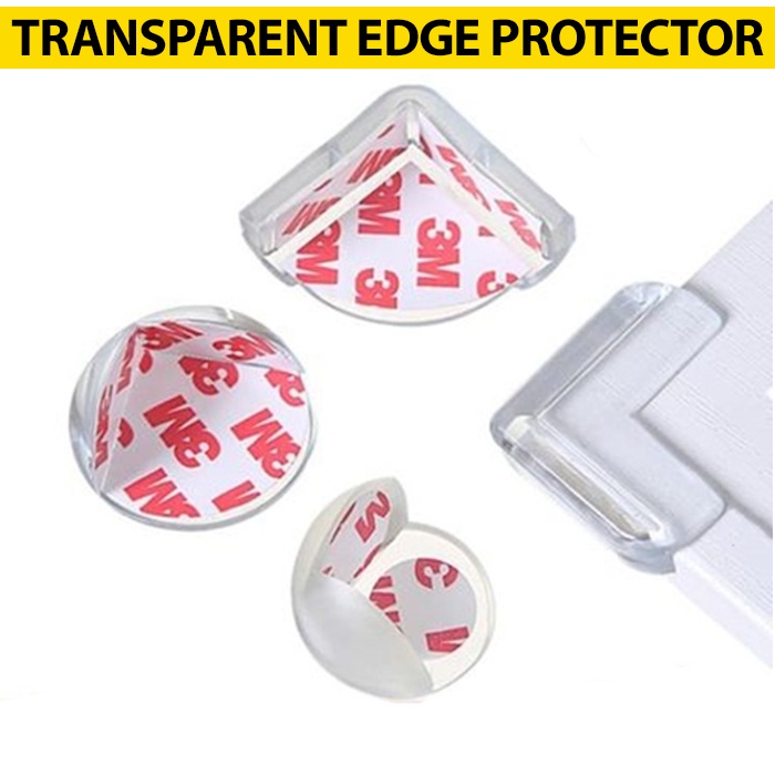 (1 PIECE) Baby Safety L SHAPE Table Corner Protector Transparent Anti ...