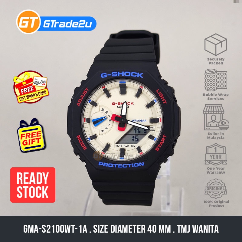 Original G Shock Mini Women Ladies GMA-S2100WT-1A GMAS2100WT-1A Analog ...