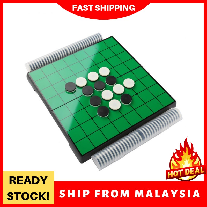 🔥READY STOCK🔥 Reversi Game Set with Magnetic Folding Board 10 X 10 ...