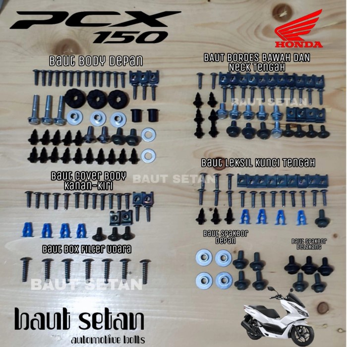 Honda PCX 150 full body bolts/PCX full body bolts/PCX bolts | Shopee ...