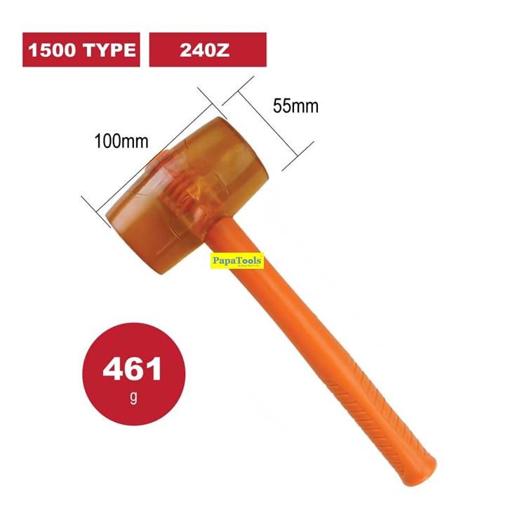 Transparent Rubber Hammer Plastic -750 / 1000 / 1500 / 2000 Type Mallet ...