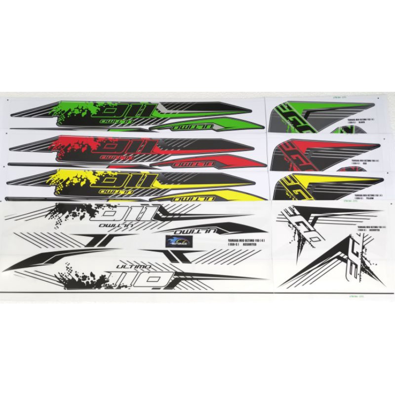 YAMAHA EGO'S EGOS COVER SET STICKER STRIPE (4) MIO ULTIMO | Shopee Malaysia