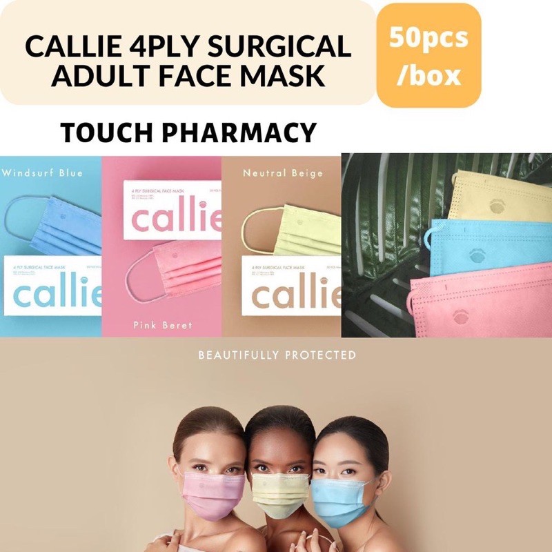 Callie 4ply Surgical Adult Face Mask | Shopee Malaysia