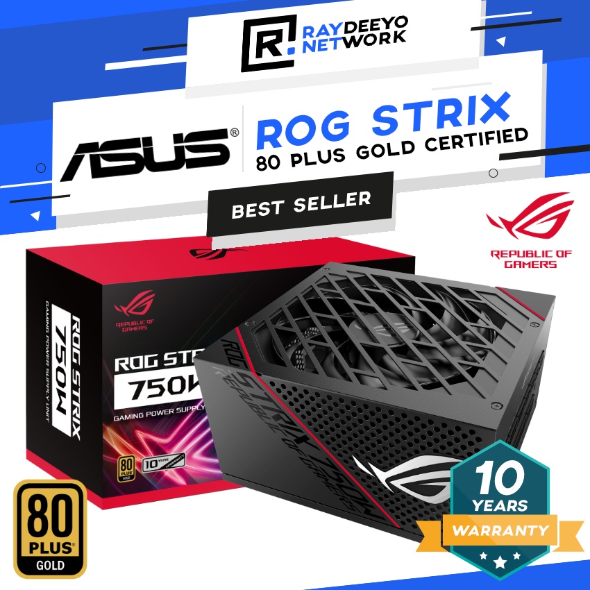 ASUS ROG STRIX 750G Full Modular Power Supply Unit PSU[80 Plus Gold ...