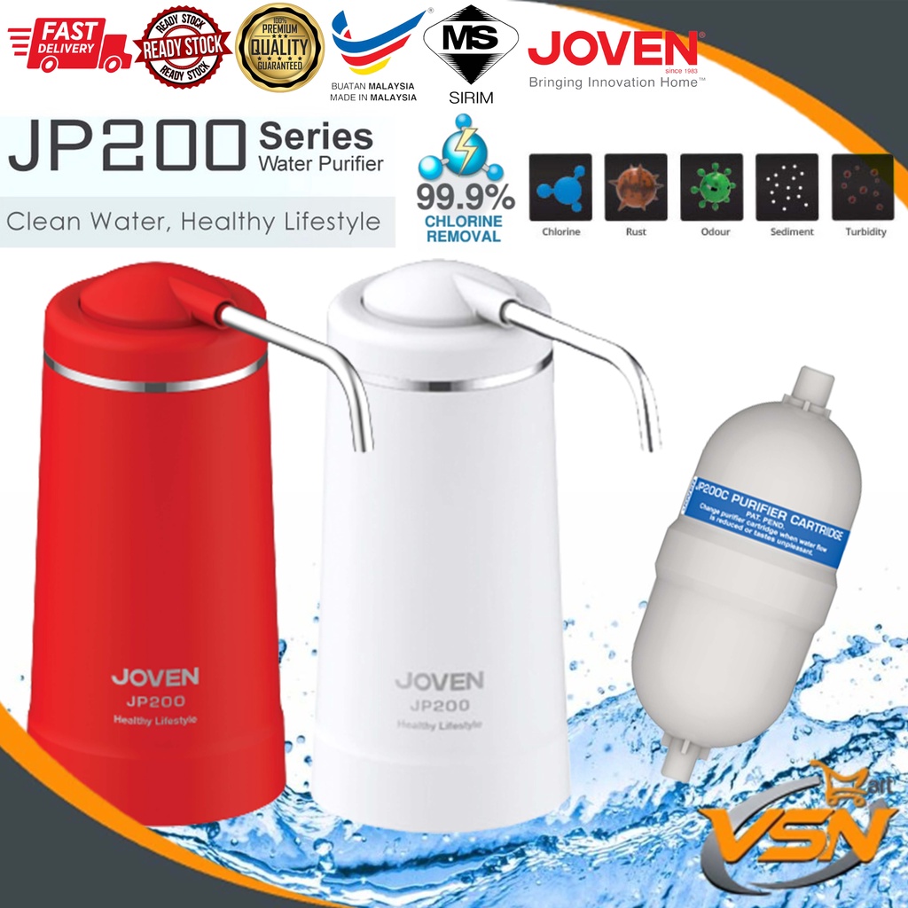 Joven JP200 Water Purifier / Water Filter (RED/WHITE) Drinking Kitchen Home Mineral | Shopee ...