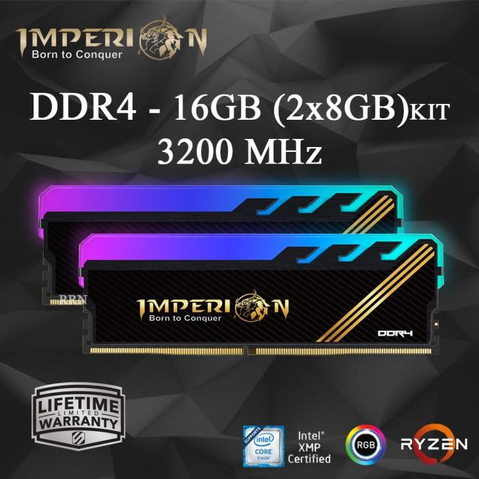 Ram Imperion Rgb Ddr4 16Gb (2X8Gb) 3200Mhz Official Gaming Rgb Pc Ram ...