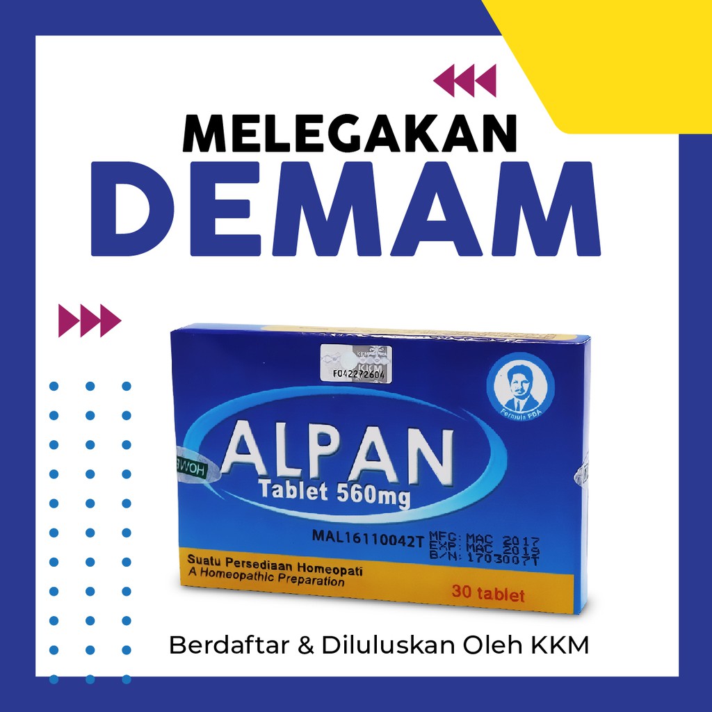 ALPAN Legakan Sakit Kepala Ubat Seribu Guna Headache Pening Demam Fever ...