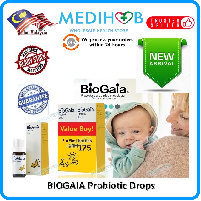 BIOGAIA Probiotics Drops with Lactobacillus reuteri strain [Gut Health ...