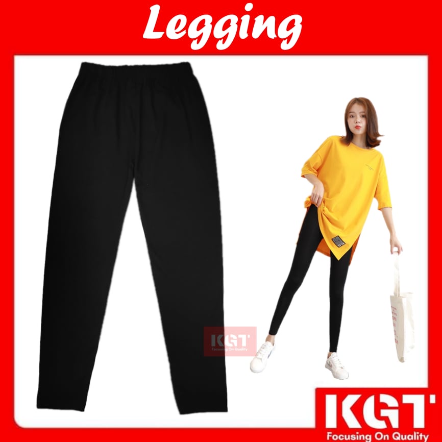 Ladies Legging Long Pants Plus Size Black Colour Seluar Legging Wanita ...