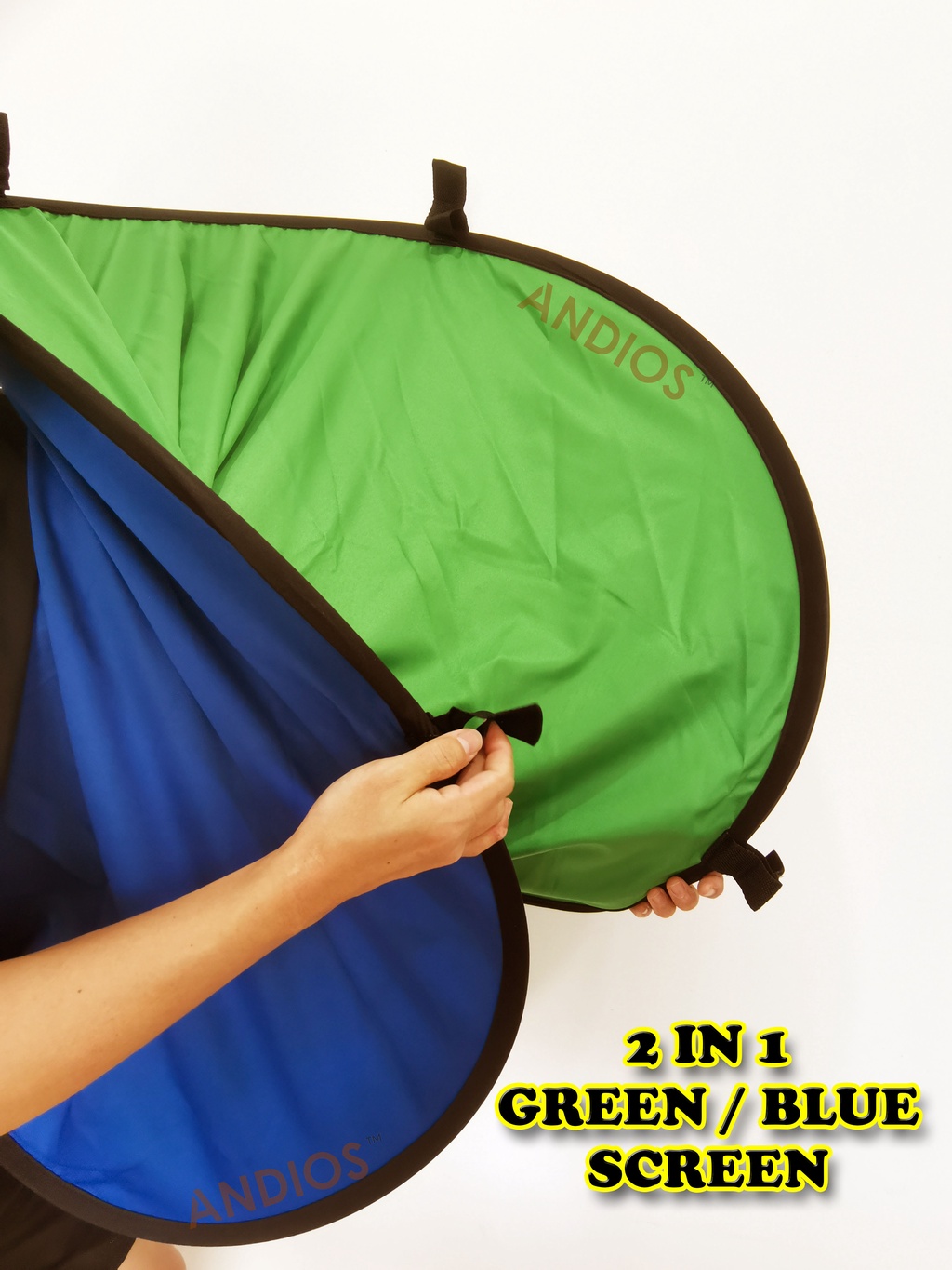 ANDIOS Reflector Green Screen Disc Chromakey Blue Backdrop Gaming 2In1 ...