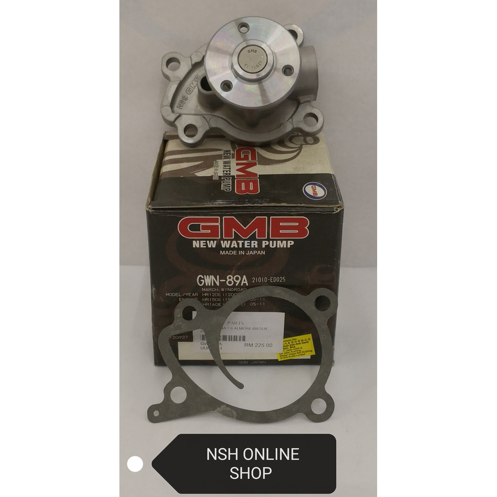 Water Pump (100% GMB) for Nissan Almera N17 1.5 NV200 (GWN-89A ...